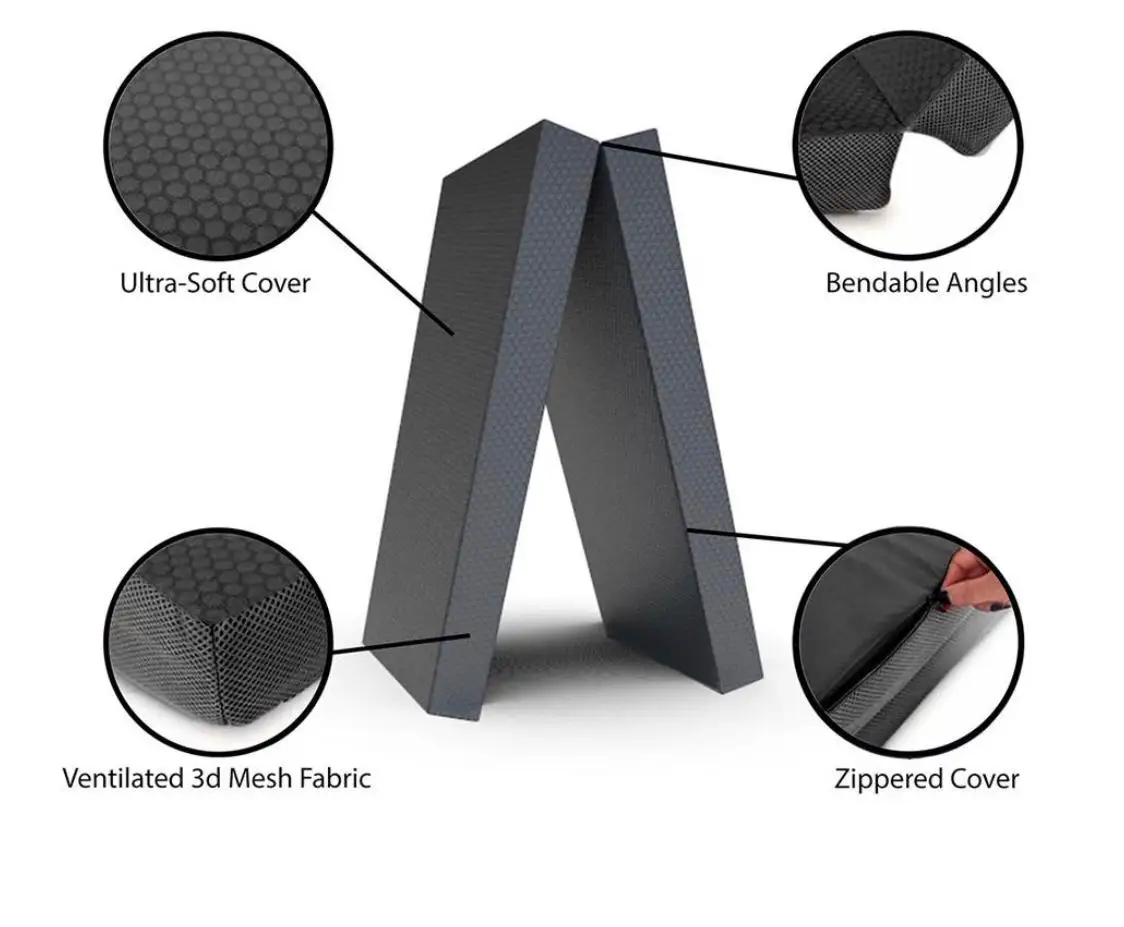 Outdoor Camping Portable 3d Mesh Folding Mini Foldable Memory Foam ...