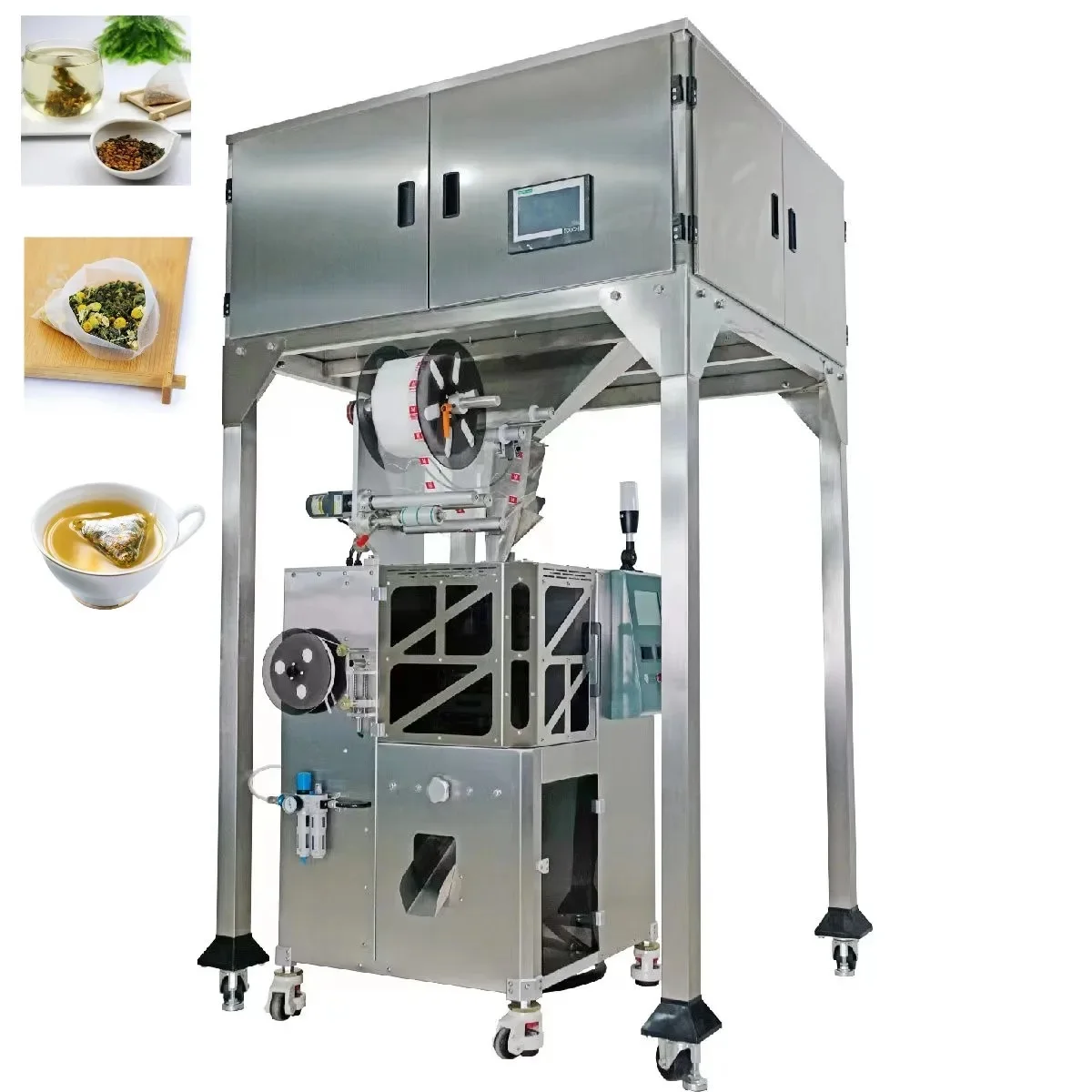 Automatic Electronic Scales Pyramide Sachet Herbal Tea Pouch With Tag ...