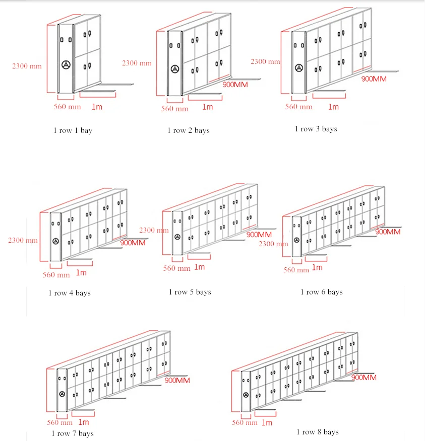 High Density Mobile Storage System - Metal Rack Mass Shelf