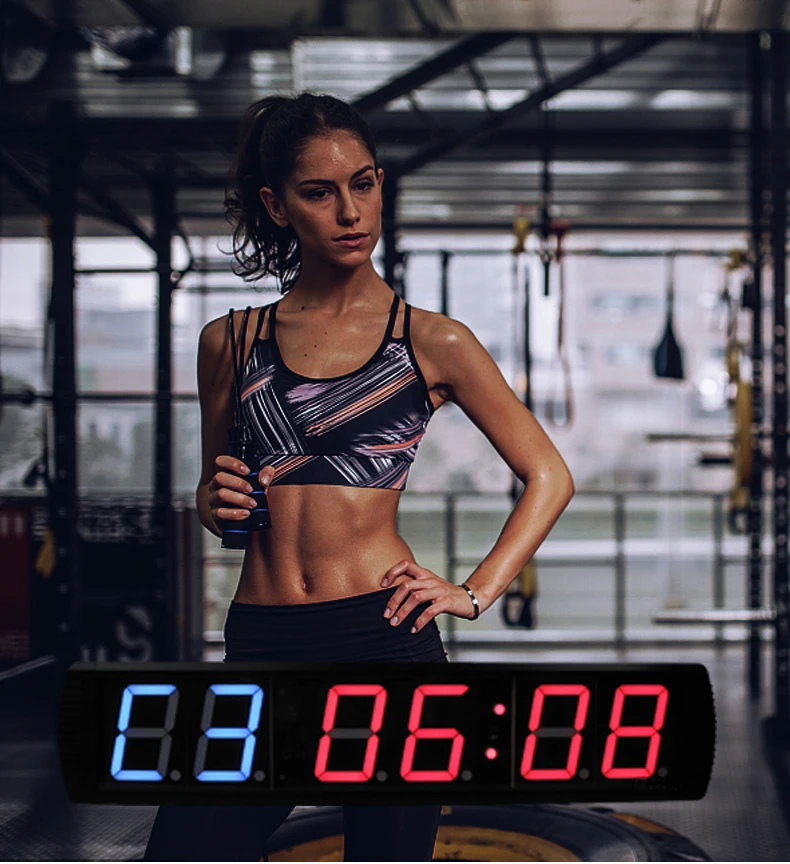 6 Digit Control Led Gym Digital Training Timer Gym Clock Timer - Buy ...