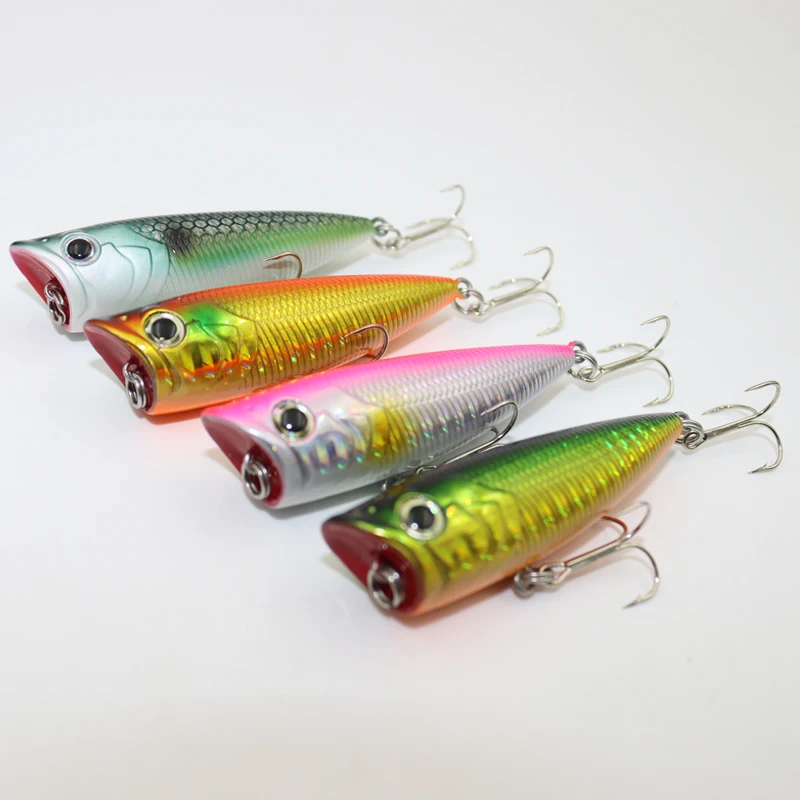 Seaworld 70mm 9.5g Popper Topwater Hard Plastic Fishing Lure Poppers ...