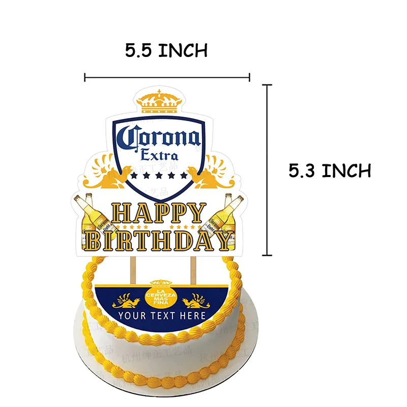 Corona Beer Theme Party Decorations Beer Mug Foil Balloons Banner Cake ...