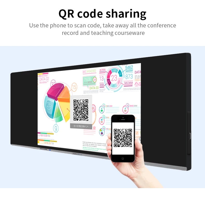 86 Inch Interactive Led Digital Intelligent Lcd Black Board Electronic ...