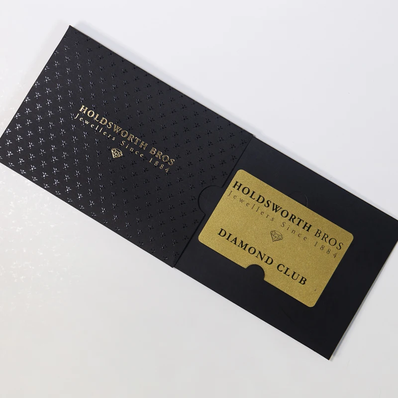 Custom Golden Logo Luxury Gift Business Credit Card Packaging