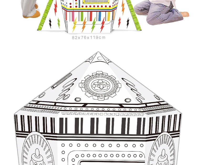 Educational Diy Make Your Own Cardboard Colouring Rocket Toy - Buy Non ...