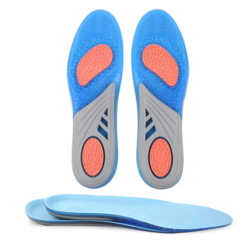 Joghn Massage Tpe Gel Insole Sports Soft Running Gel Silicone Flat Foot ...