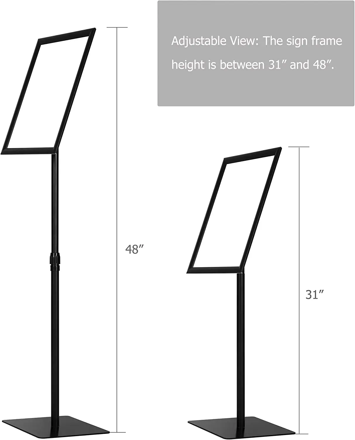 11 X 17 Inch Sign Holder - Adjustable Pedestal Poster Stand