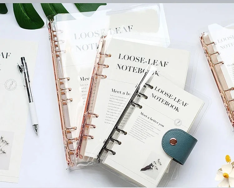 B5 A5 A6 Organize Planner Loose-leaf School 6 Ring Binder Notebook ...