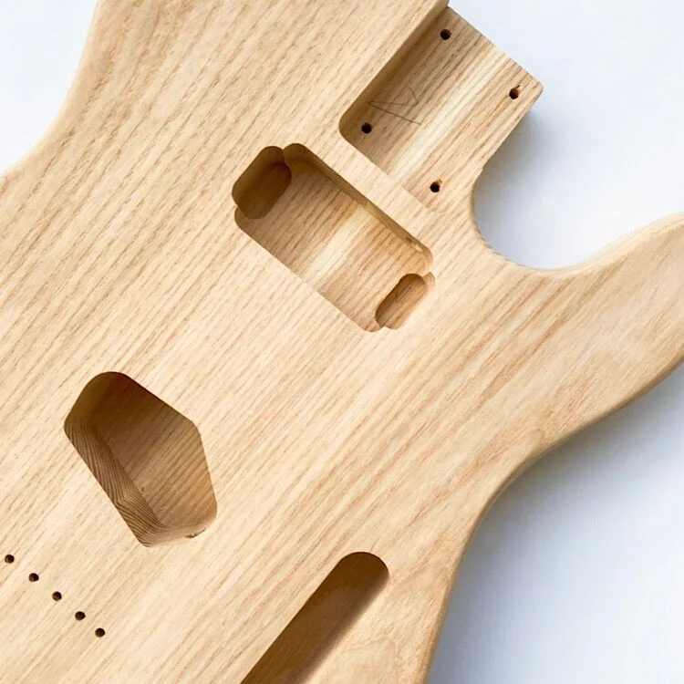 Custom Ash Electric Guitar Body - Unfinished & Humbucker