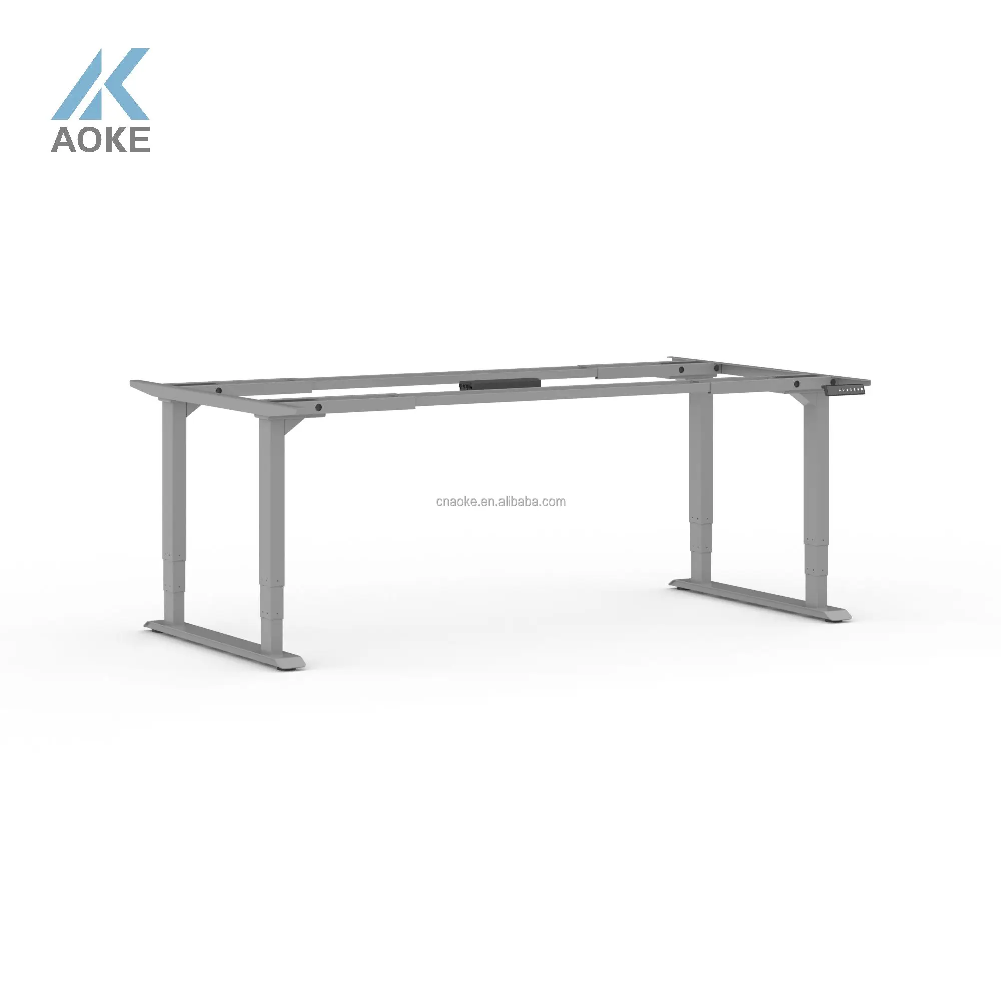 Black Customization Modern Office Desk Standing Height Adjustable Table ...