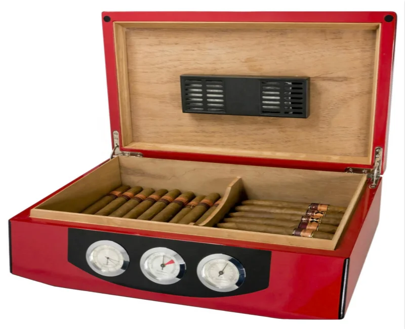 Red Humidor - Buy Red Humidor,Spanish Cedar + Wood + Mdf,Red Product on ...