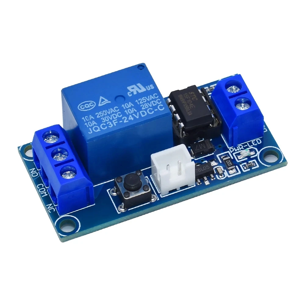 Bistable Relay Module - 5V/12V/24V Single Button Control