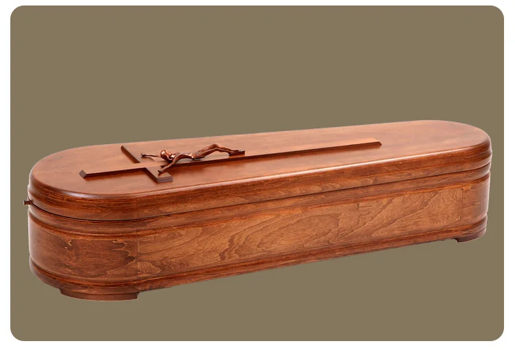 European Style Wooden Cremation Coffin/casket Funeral Supplies - Buy ...