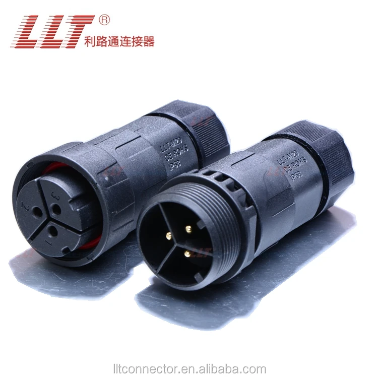 3 Pin Outdoor Plug M29 - Waterproof & Durable Connector