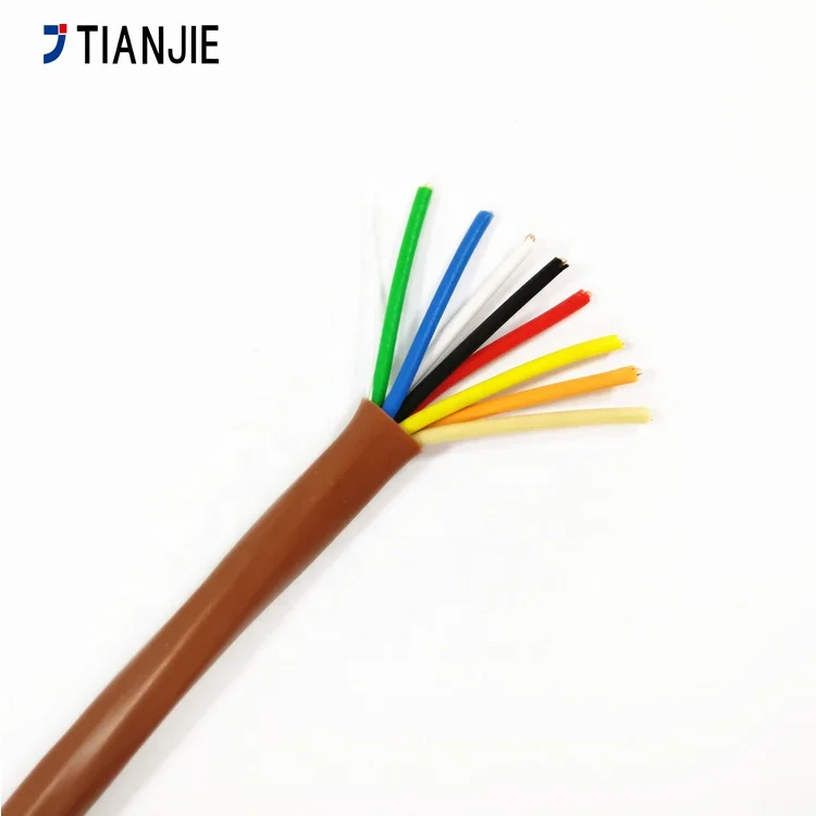 CSA type LVT Thermostat Wire Solid Copper 18 Gauge cable - 18/5 CORE ...