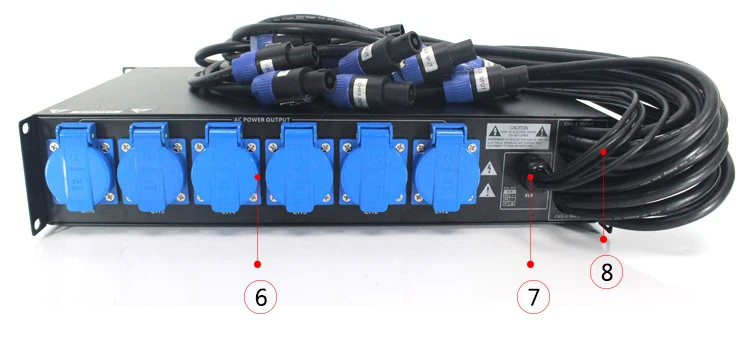 Sinbosen Portable Power Box 2u 16a stage Event power supply controller ...