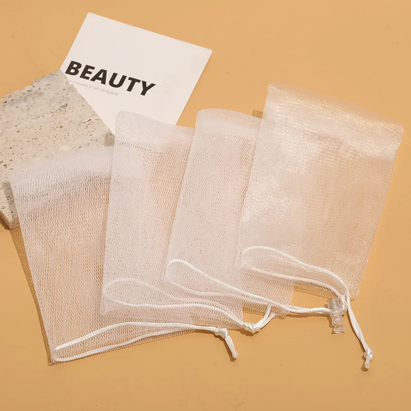 Handmade Nylon Soap Net Bag Wholesale Facial Cleanser and Bath Soap ...