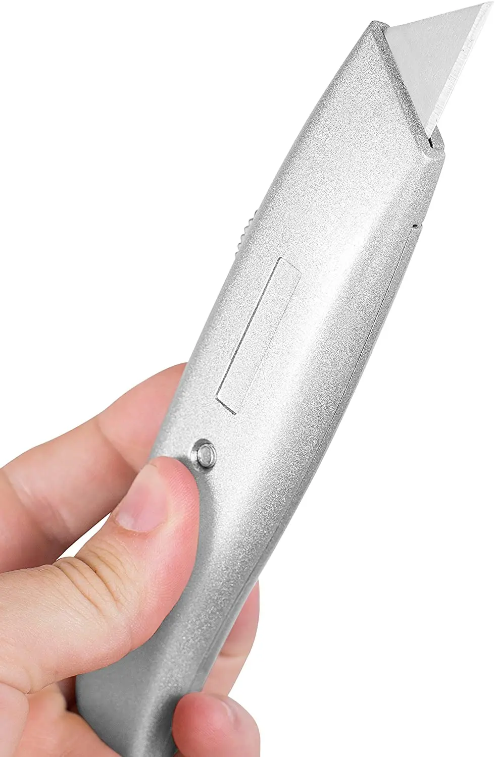 Lassic Utility Knife - Set Of 2 - Retractable Razor Knife Set - Extra ...