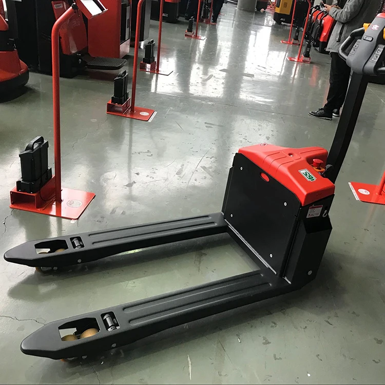 Lithium Battery Operated Pallet Jack Mini Electric Pallet Truck 1.5ton ...