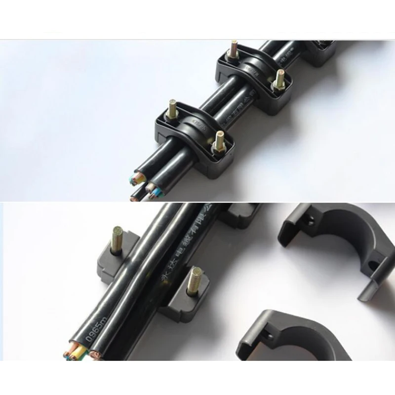 Triangular Power Cable Clamps Cable Blocks For Trefoil Core 27-118mm ...
