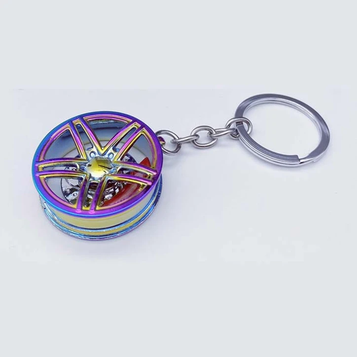 Double 5 Spoke Wheel With Rotary Disc Brake Keychain Neo Chrome Color ...