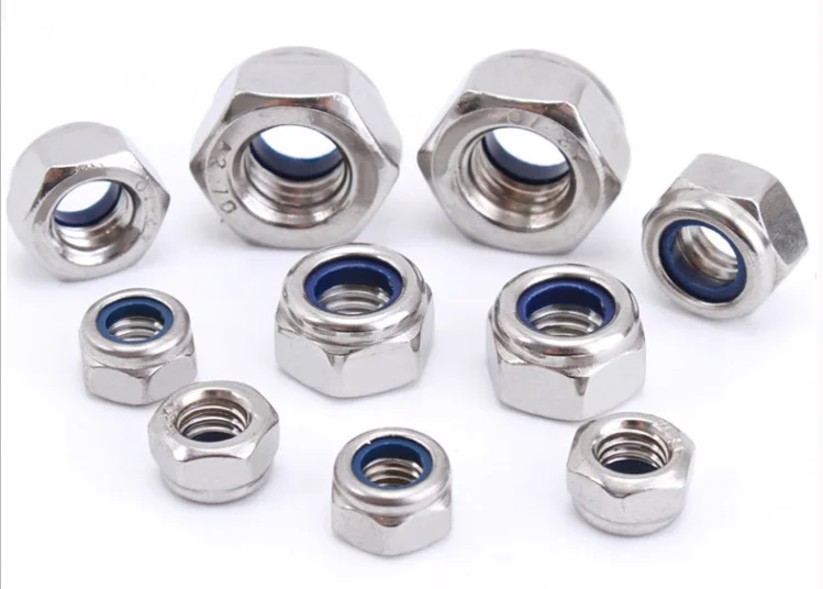 DIN985 Stainless Steel Hex Nylon Insert Lock Nuts