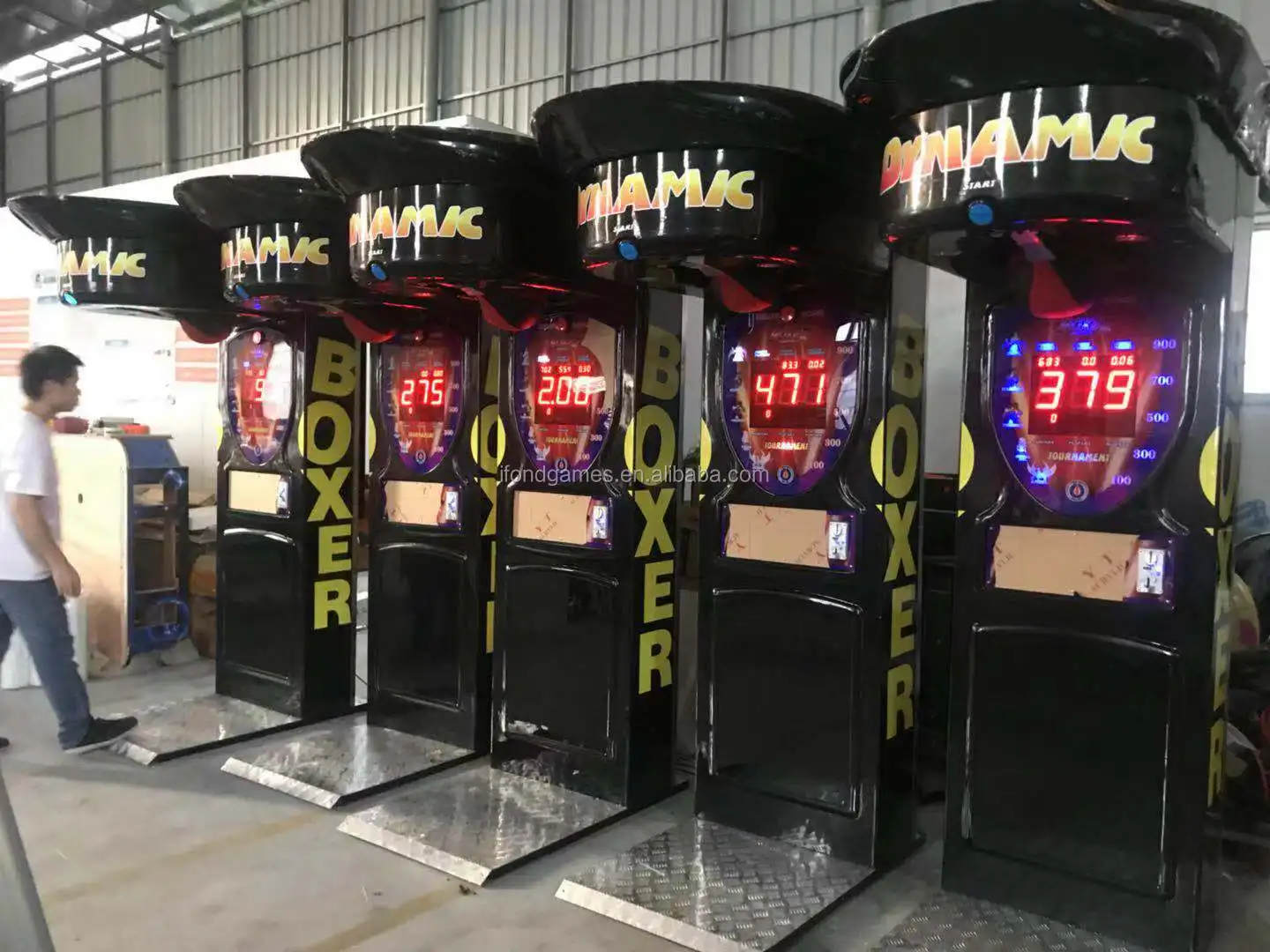 Sport Boxer Coin Operated Redemption Arcade Ultimate Big Punch Boxing ...