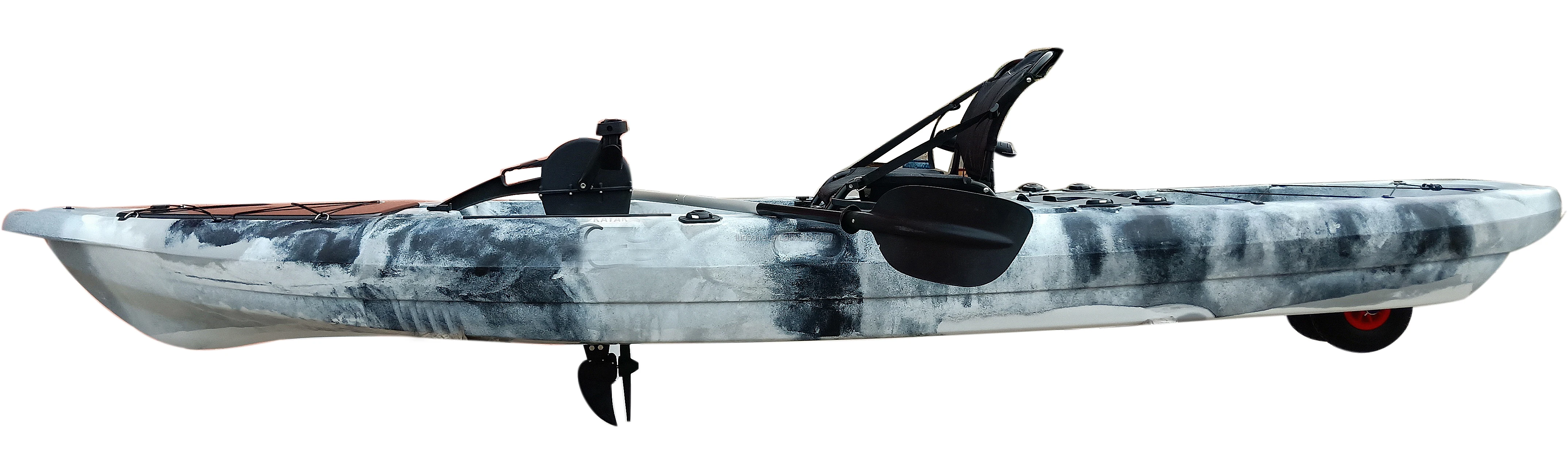 Single Seat One Person 13ft Fishing Foot Pedal Drive System Plastic ...