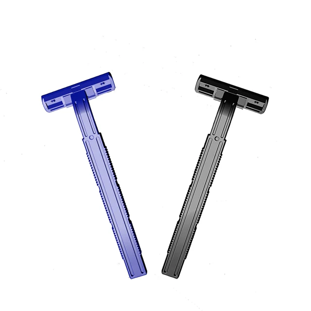 Twin 2 Two Blades Men Disposable Shaving razor With Plastic Handle ...