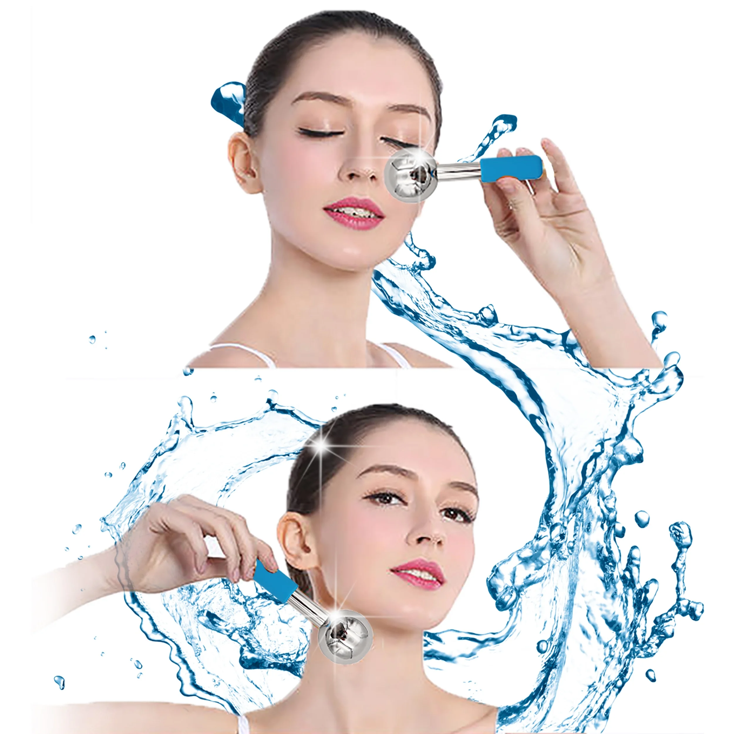 Ice Globes for Eyes - Unbreakable Stainless Steel Beauty Tools