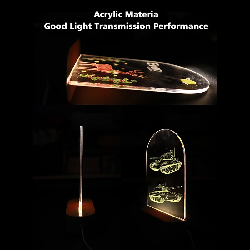 Hot Sale Night Light Led Acrylic Writing Board With Led Lamp Customized ...