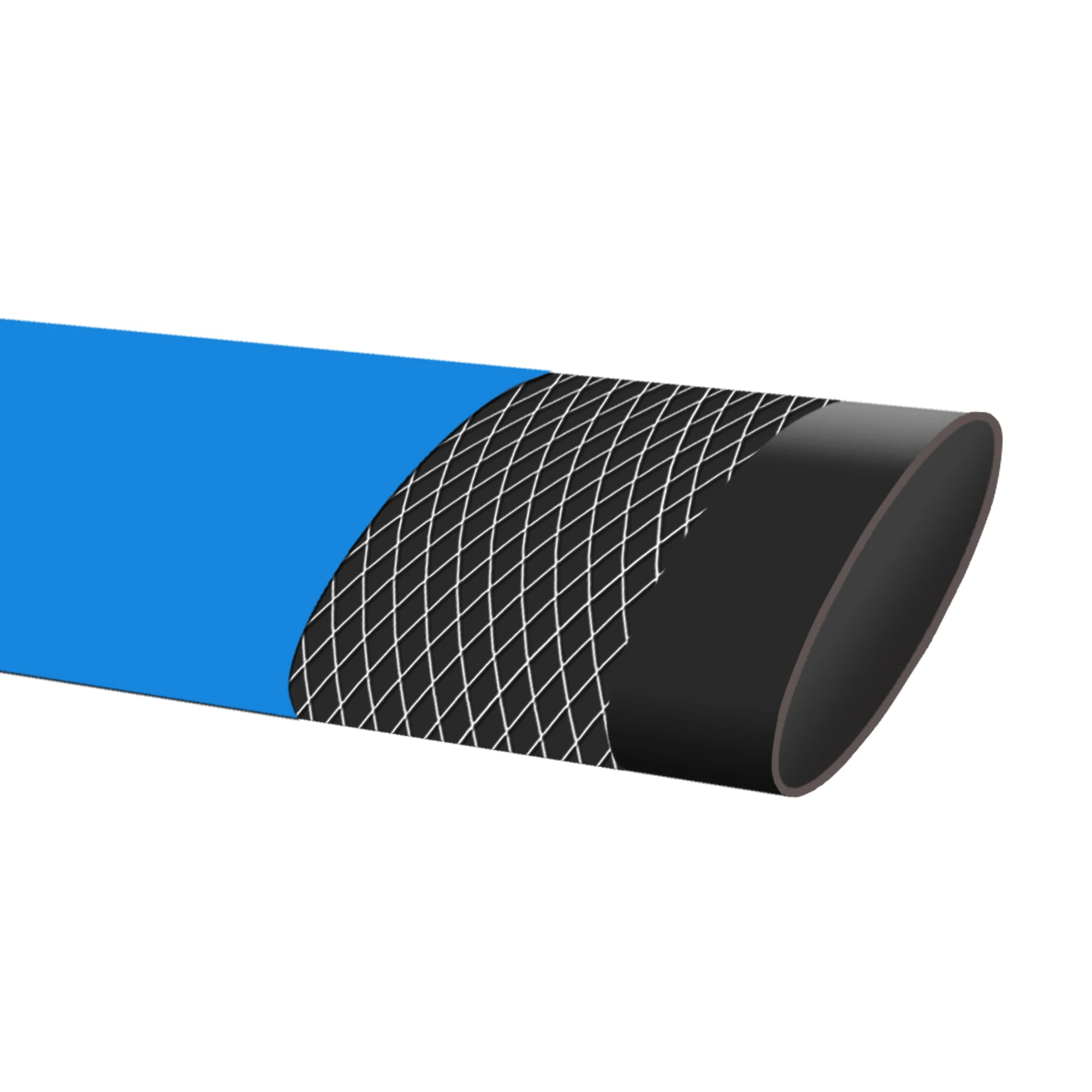 Blue Discharge Flat Hose 2 Inch Diameter 100m Length Pvc And Polyester ...