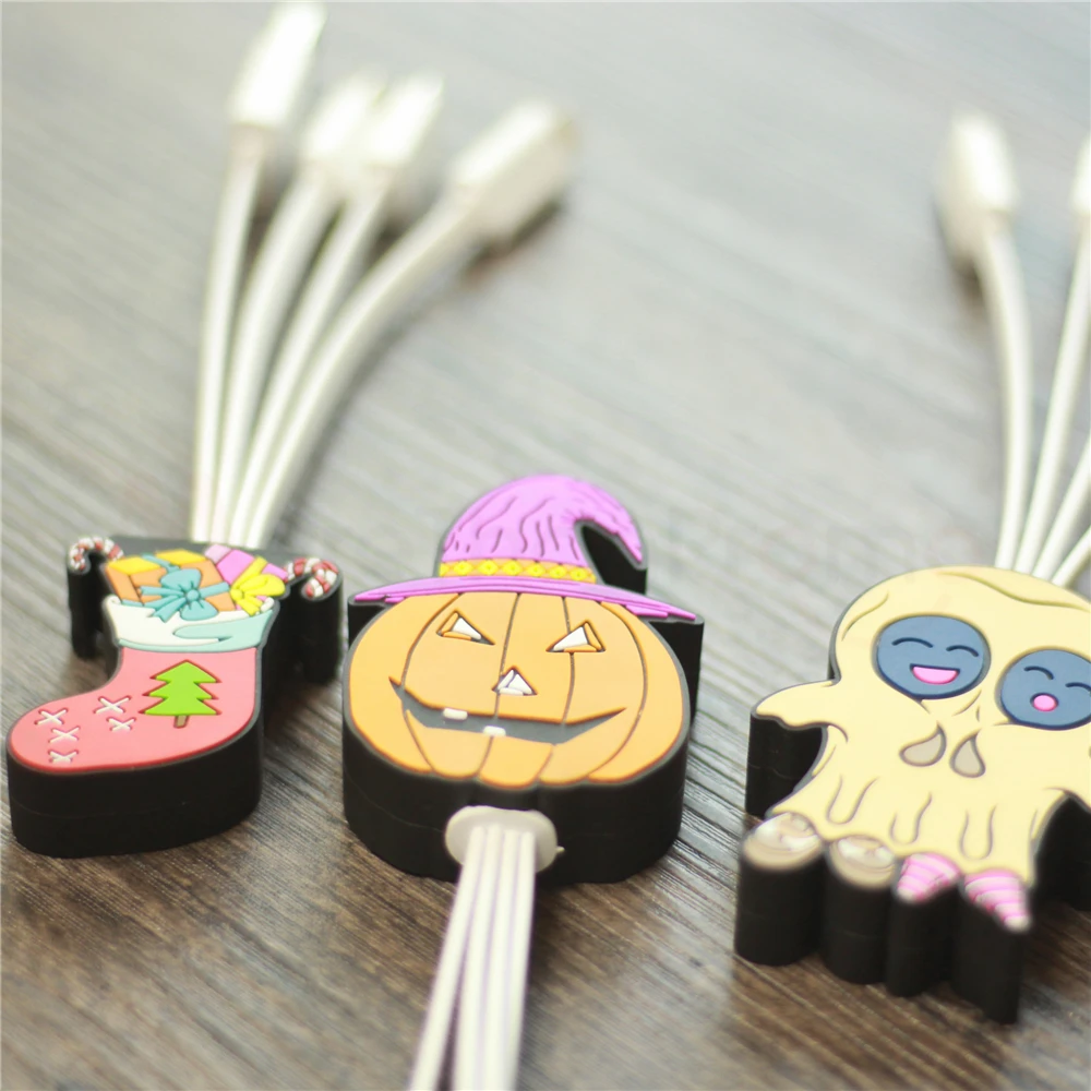 Christmas event gifts 3in1 building block charging cable for corporate ...