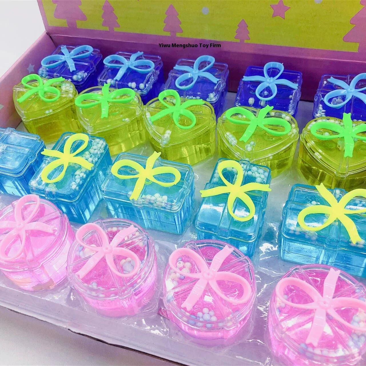 Duckey Small Plastic Gift Box High Transparent Crystal Mud 4 Colors ...