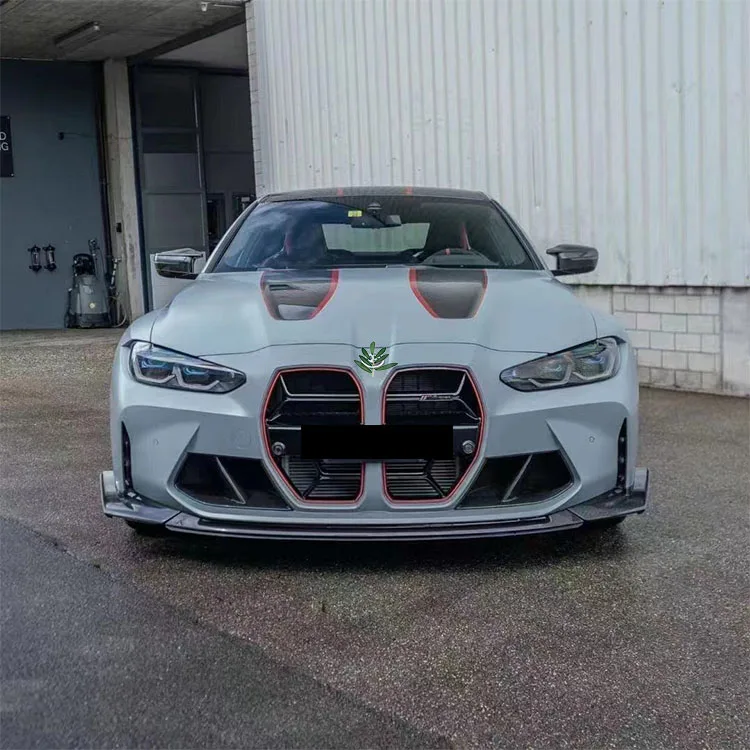 The Modified Csl Dry Carbon Fiber Front Lip Of Automobile Bumper Is ...
