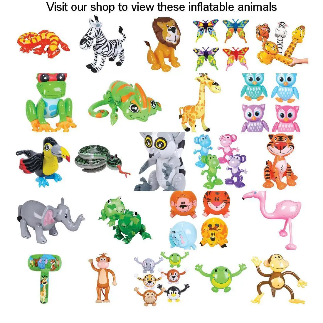 Factory Custom Pvc Inflatable Zebra Advertising Animal Inflatable ...