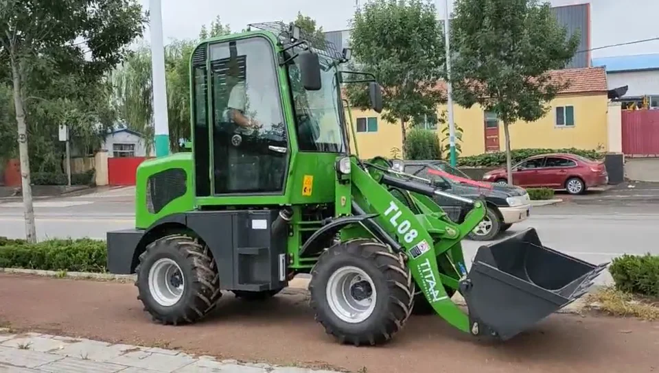 Zl08f Green Woods Garden Wheel 800kg Lawn Tractor Mini Front End Loader ...