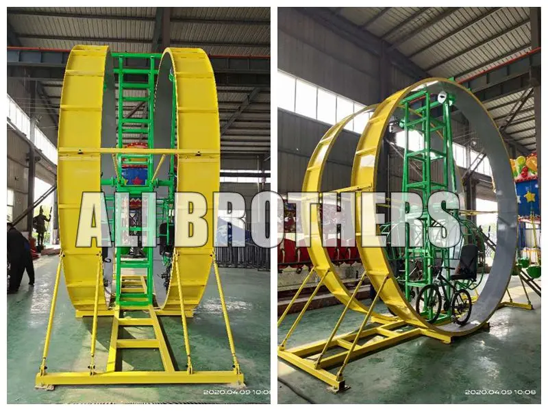 New Design Equipment Unpowered 360 Degree Rotating Bike Ride For Sale ...