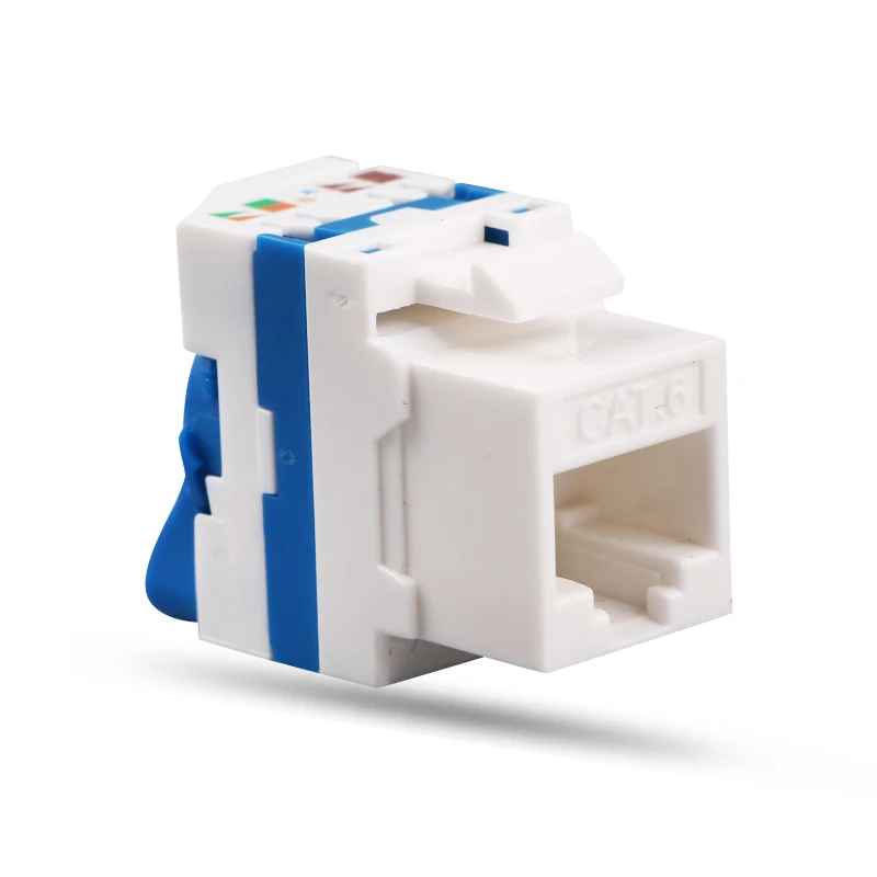 Utp Cat5/cat5e/cat6 Keystone Jack Safelectron Rj45 180 Degree Network Keystone Jack Toolless ...