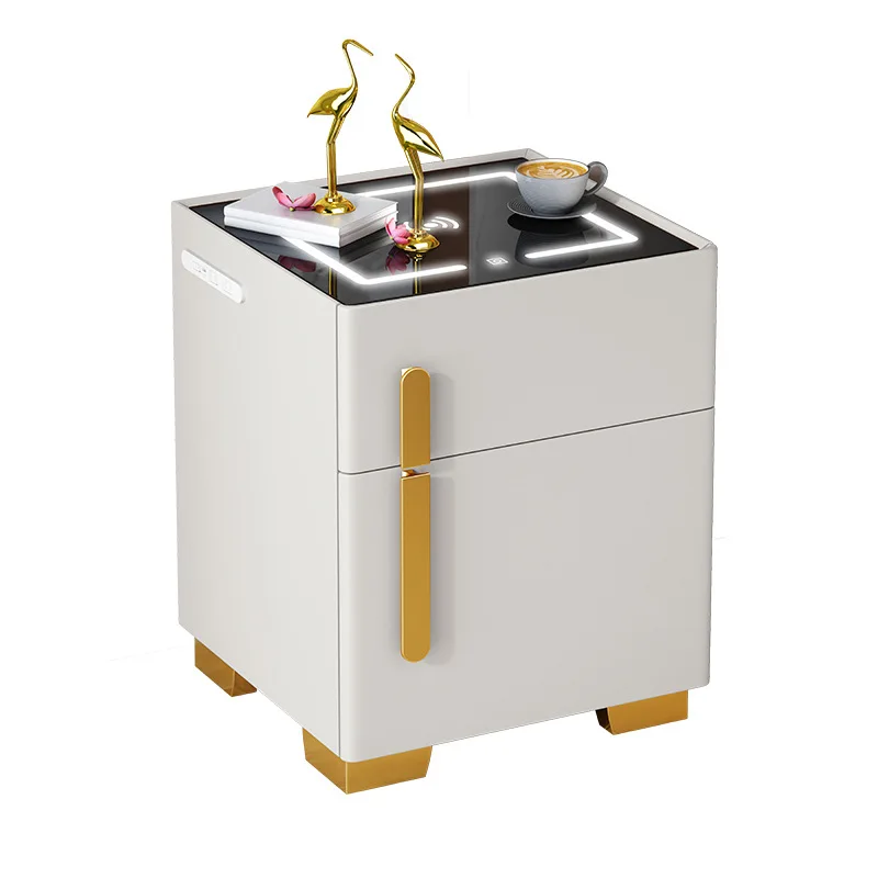 Multifunctional Bedside Table Smart Bedside Table With Safe Light ...
