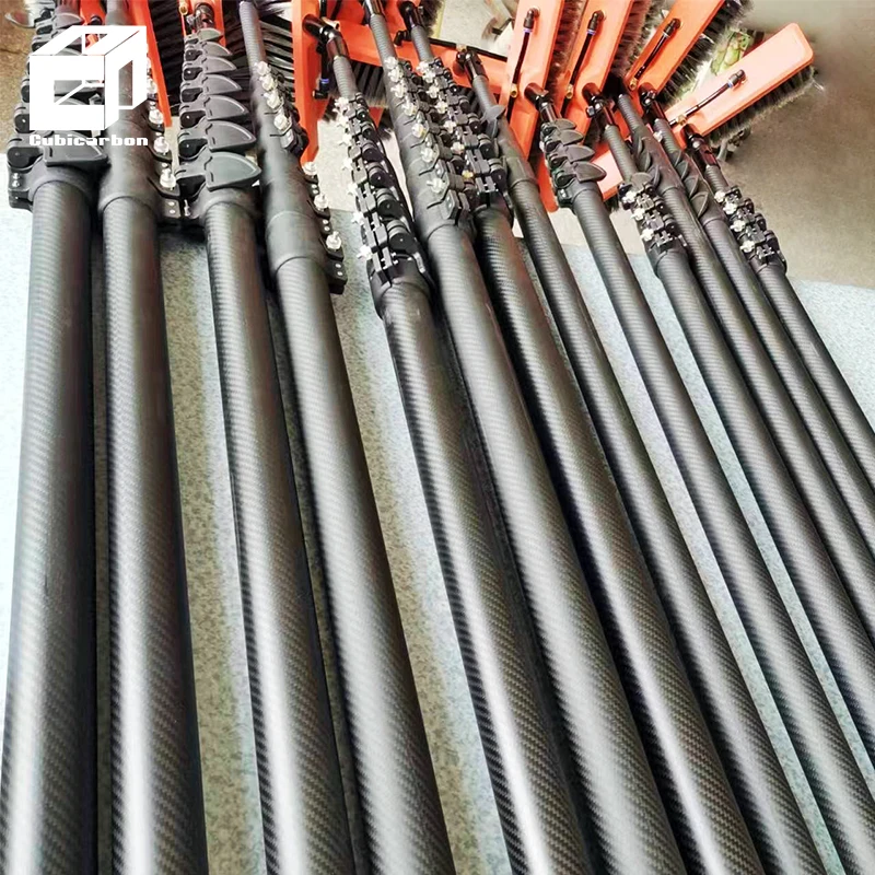 Customized Carbon Fiber Telescopic Pole 6m 8m 10m 12m 15m 18m 20m ...