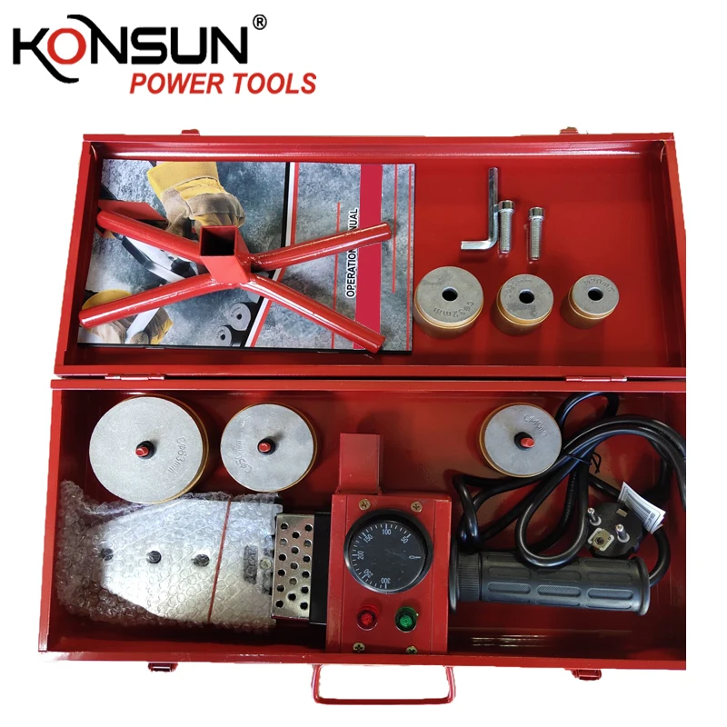 KONSUN PPR01 Modelo 20-63mm 800w PPR Máquina De Solda De Tubos De ...