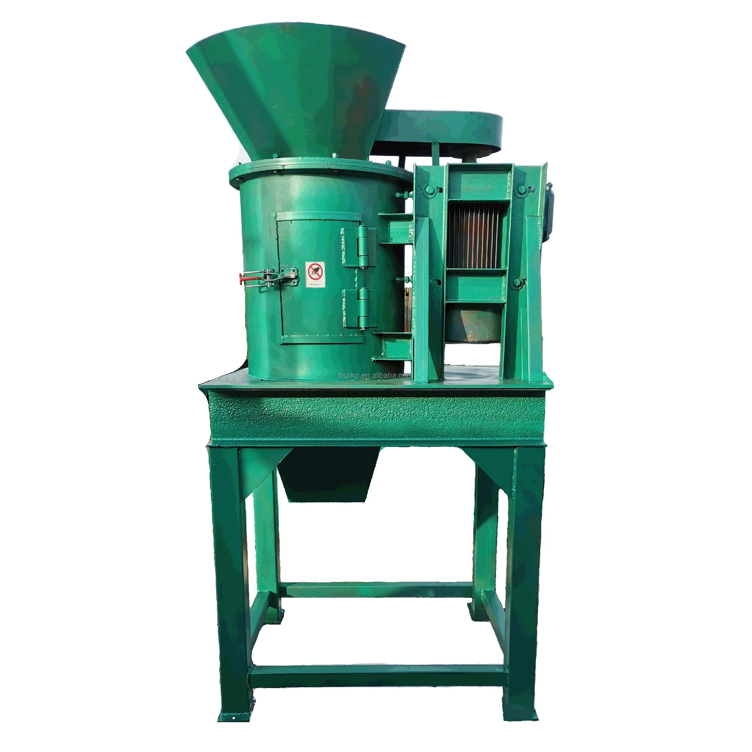 Vertical Organic Fertilizer Crusher with Chain Structure Gear As Core ...