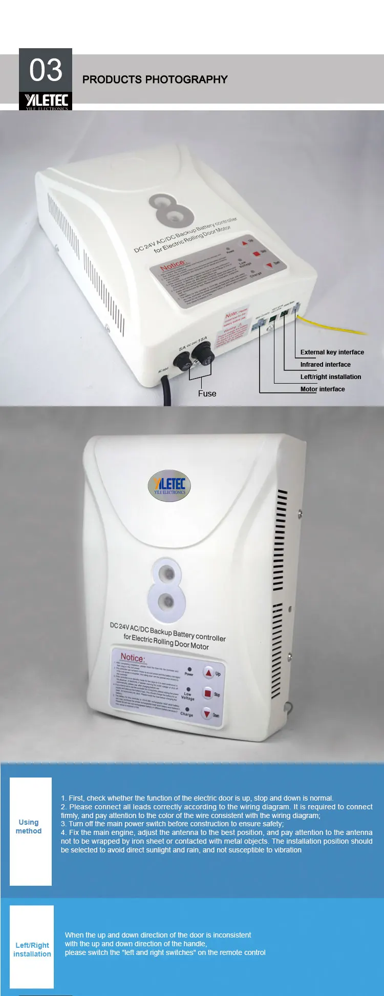 Shutter Motor Control Dc24v Rolling Shutter Door Controller With Remote ...