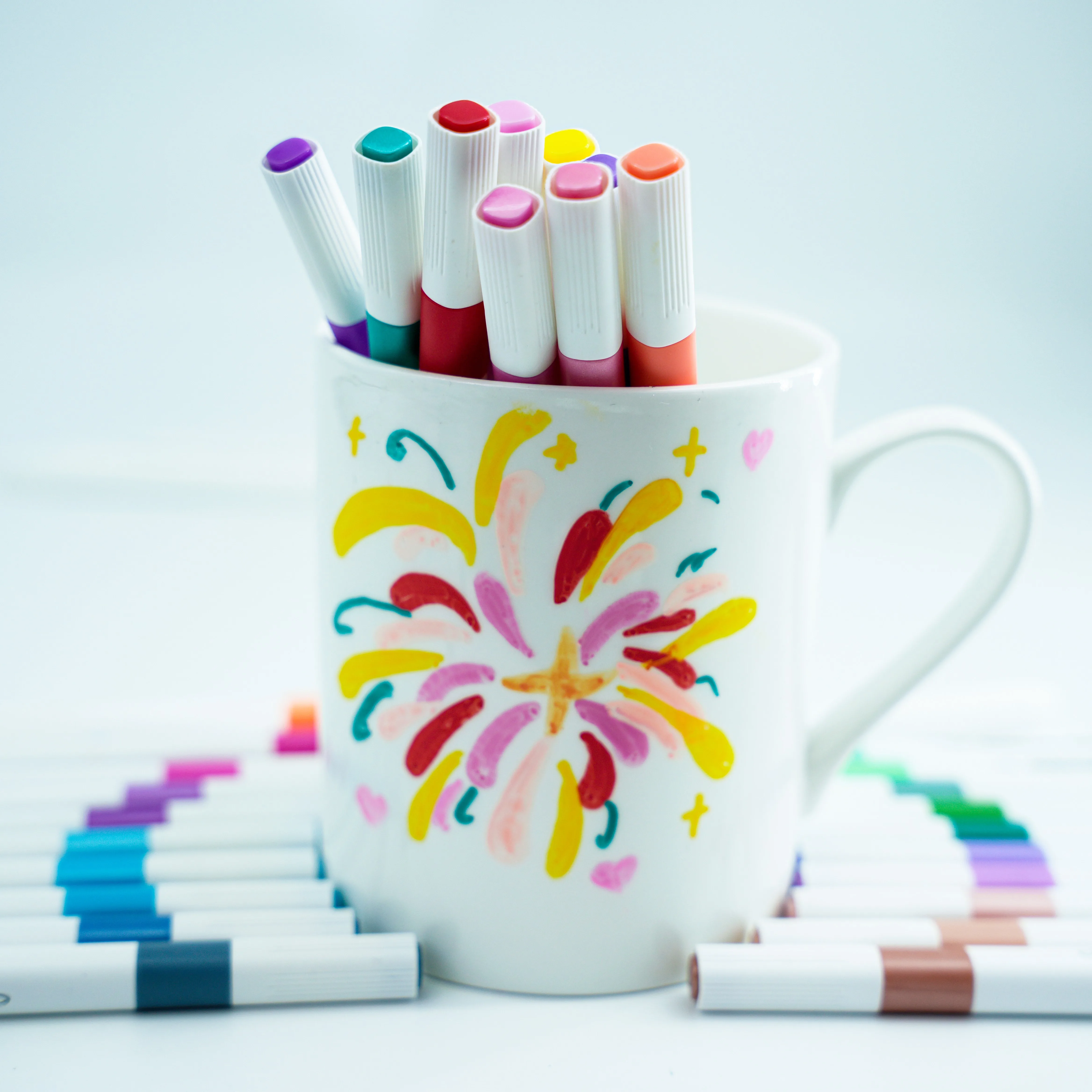 Acrylic Markers for Kids Stackable Sets with 12/24/36/48/60/120 Colors ...