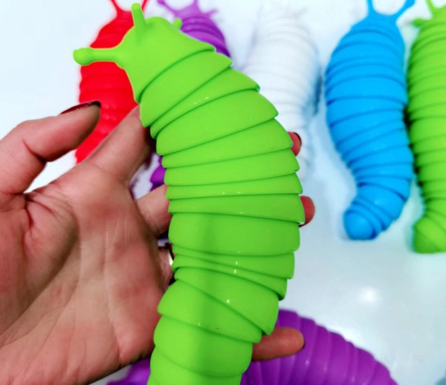 Decompression Slug Wriggling Nose Slug Caterpillar Children's Trick Toy ...