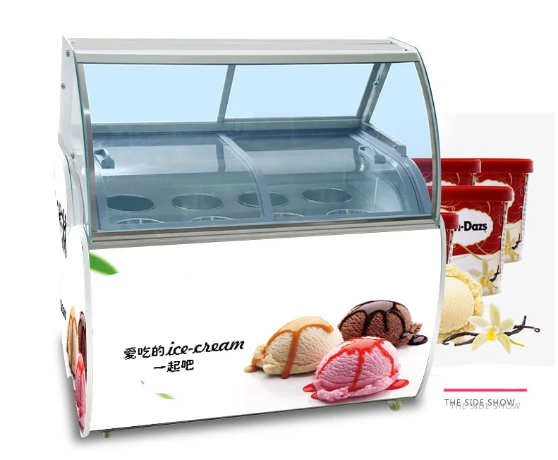 Popsicle Display Cabinet - Gelato Refrigerated Showcase