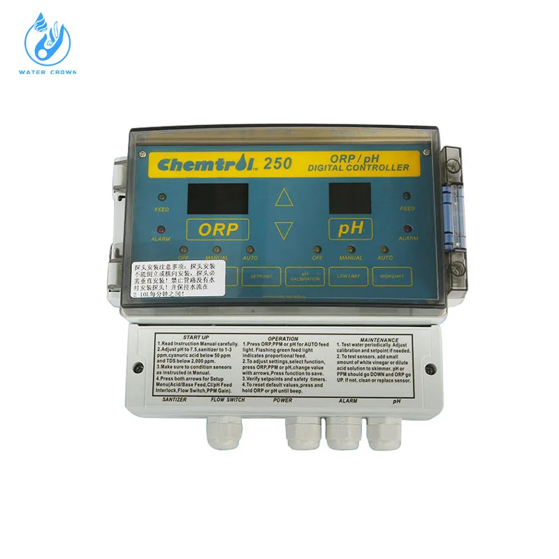 Aquaculture Water Quality Monitoring System PH and ORP 250 Controller ...