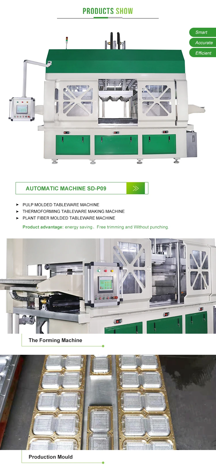 Biodegradable Sugarcane Bagasse Pulp Molding Machine