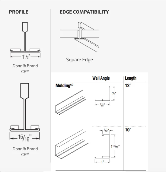 Gasket Cleanroom Ceiling Grid - Modern & Durable Design